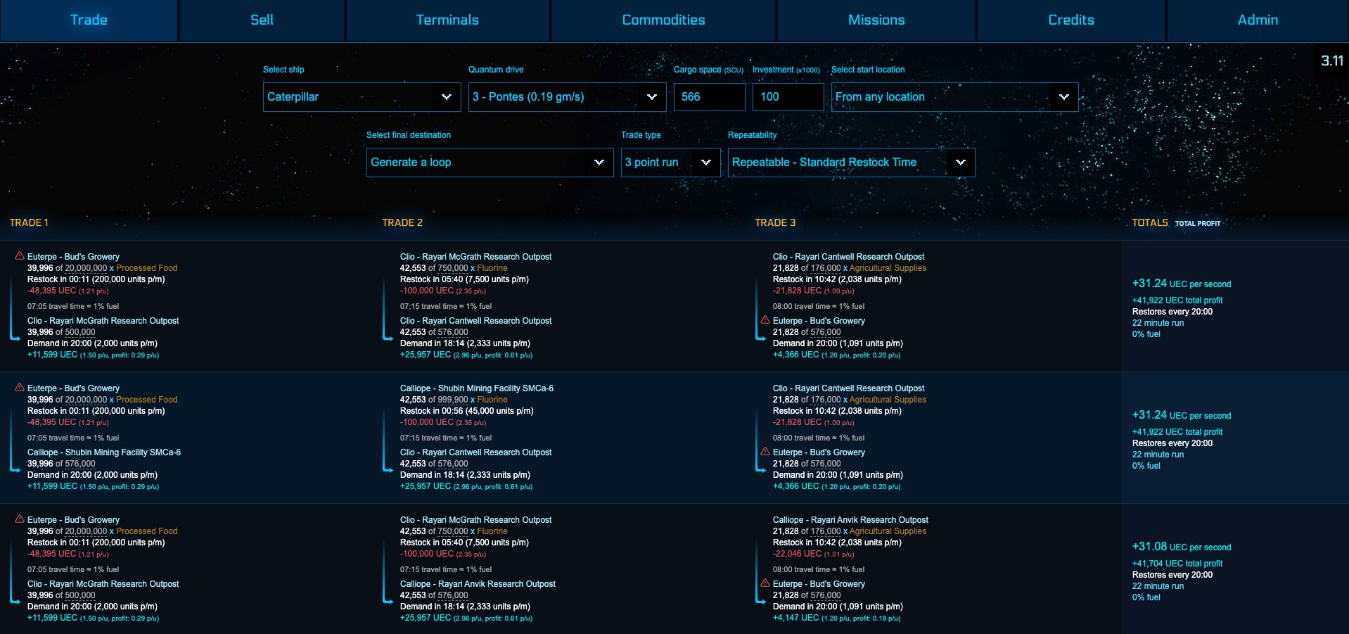 User Guide : Trade Calculator App - NOVA Intergalactic